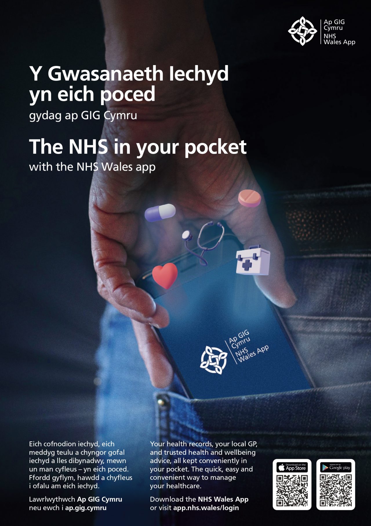 The NHS in your pocket – The NHS Wales App | Dyfi Valley Health